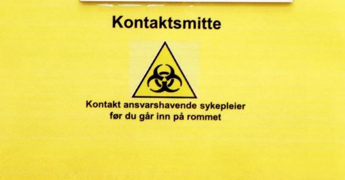 Informasjon om smittevern på rom markert med smitte - Sunnaas sykehus HF